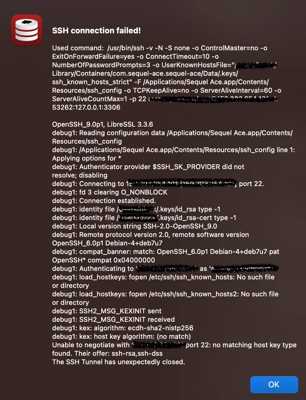 Ssh Password Issue On Macos Ventura · Issue 1674 · Sequel Ace Sequel Ace · Github