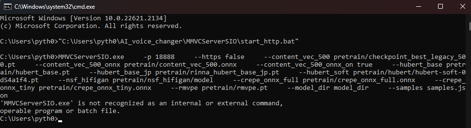 Mmvcserversioexe Is Not Recognized As An Internal Or External Command Operable Program Or