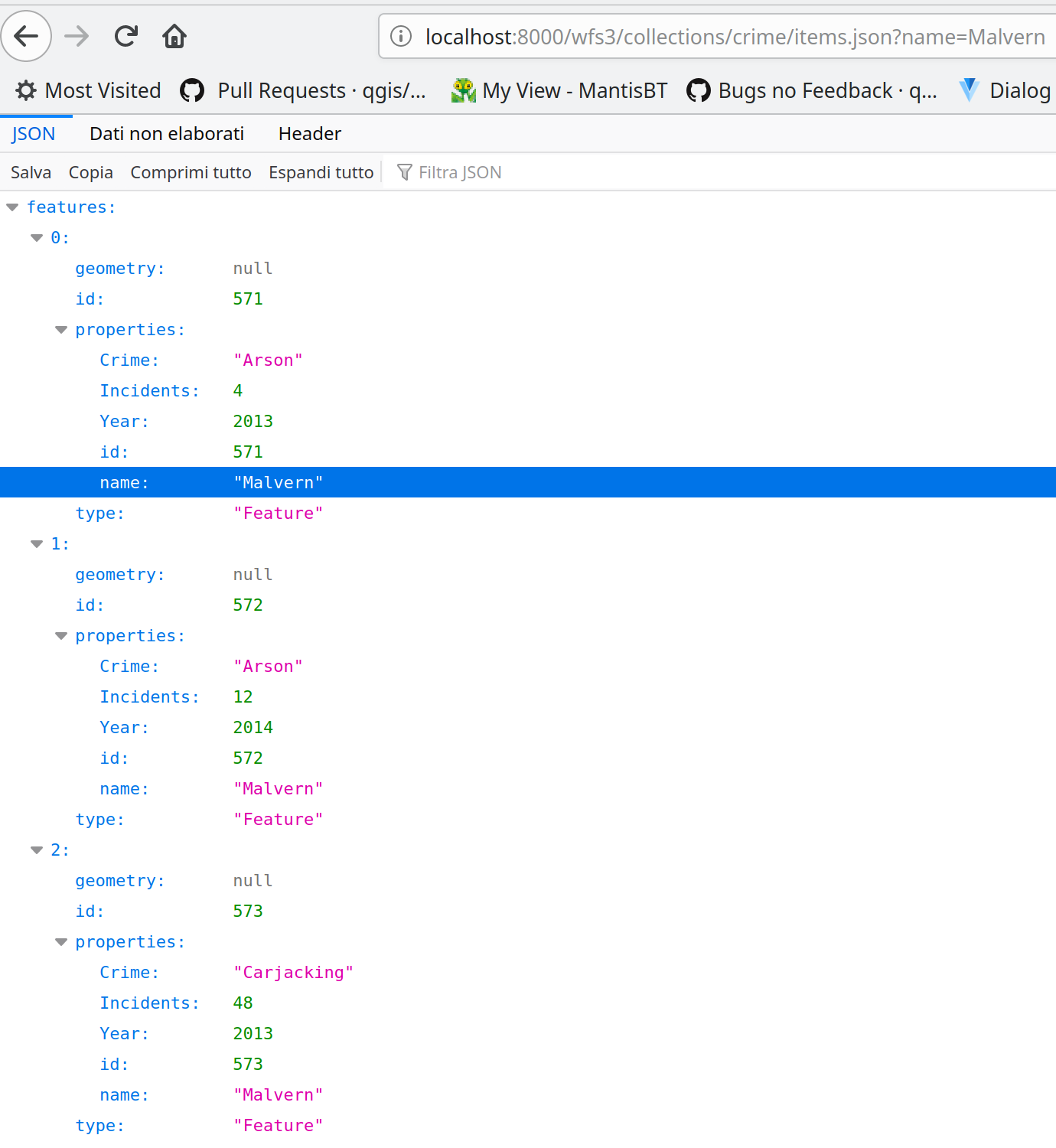 Getfeatureinfo does not show relation reference items for QGIS Server · Issue #36549 · qgis/QGIS ...