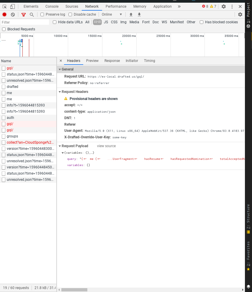 Setting customer headers on Apollo Client via example not working ... Setting customer headers on Apollo Client via example not working ...