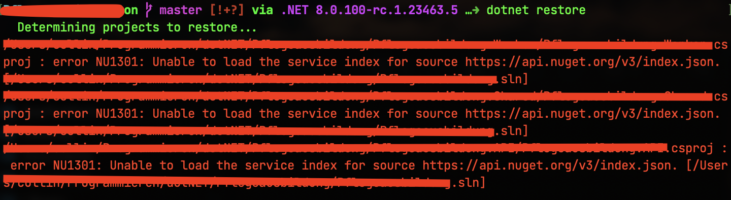`dotnet Restore` Never Completes · Issue 17481 · Dotnet Installer · Github