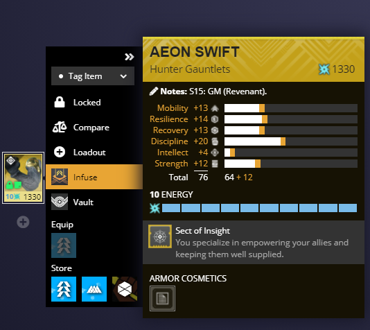 Aeon Armor Sets Not Showing Mods · Issue #7158 · DestinyItemManager/DIM ...