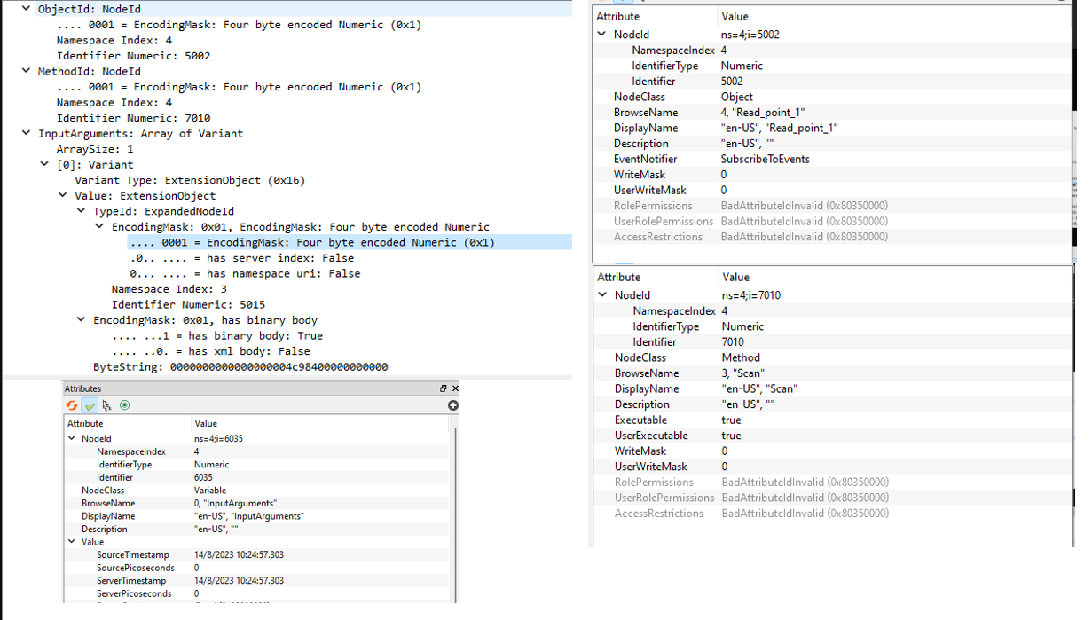 Calling Method "Scan" and "ScanStart" from UAexpert via "OPC-UA Method ...