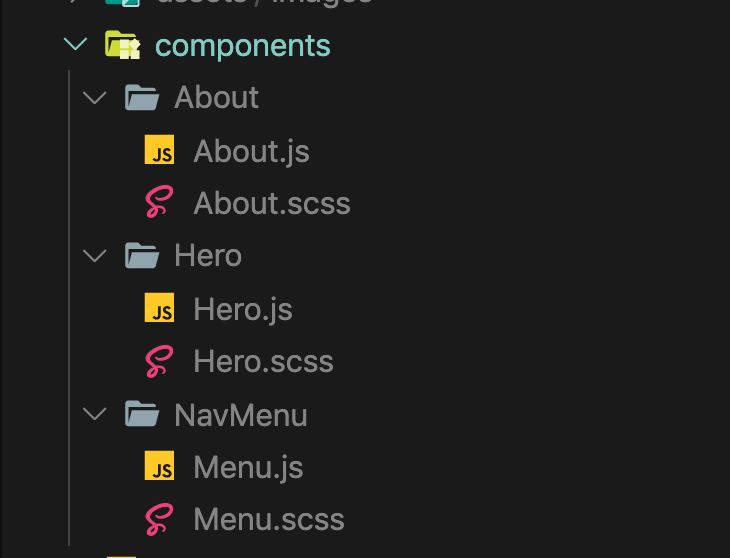 Nice organization so far with component files and stylesheets · Issue ...