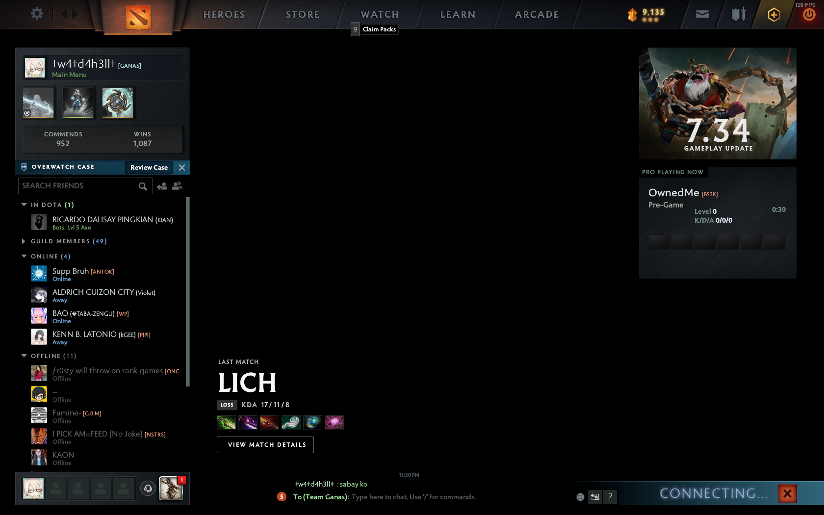 Can't Reconnect to the Game · Issue #10691 · ValveSoftware/Dota2-Gameplay · GitHub
