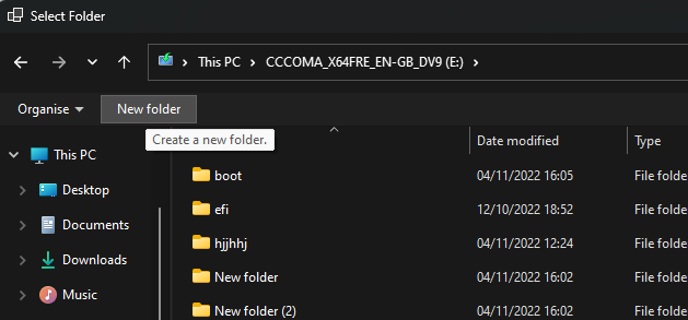 FolderBrowserDialog throws AccessViolationException and crashes when creating a new folder in a ...