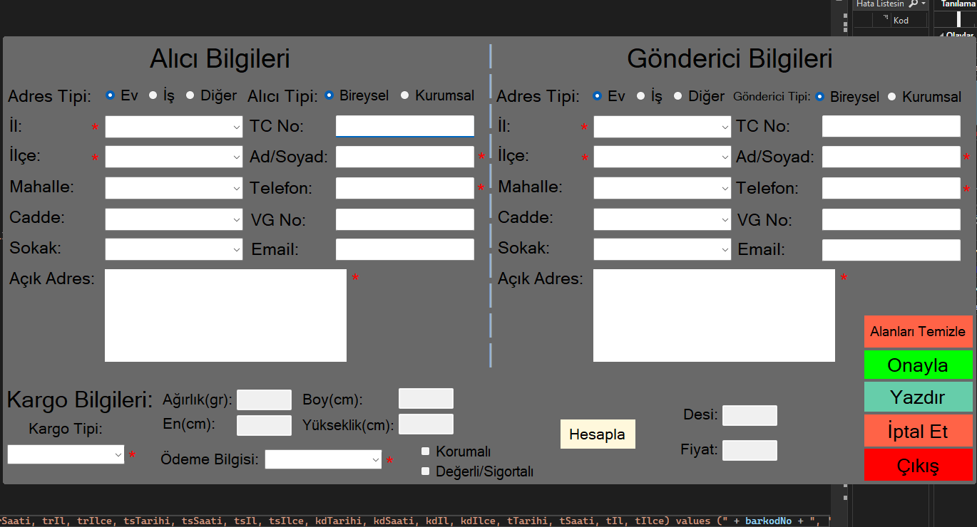 GitHub - merenisler/Kargo-Takip-Otomasyonu: C# Kargo Takip Otomasyonu