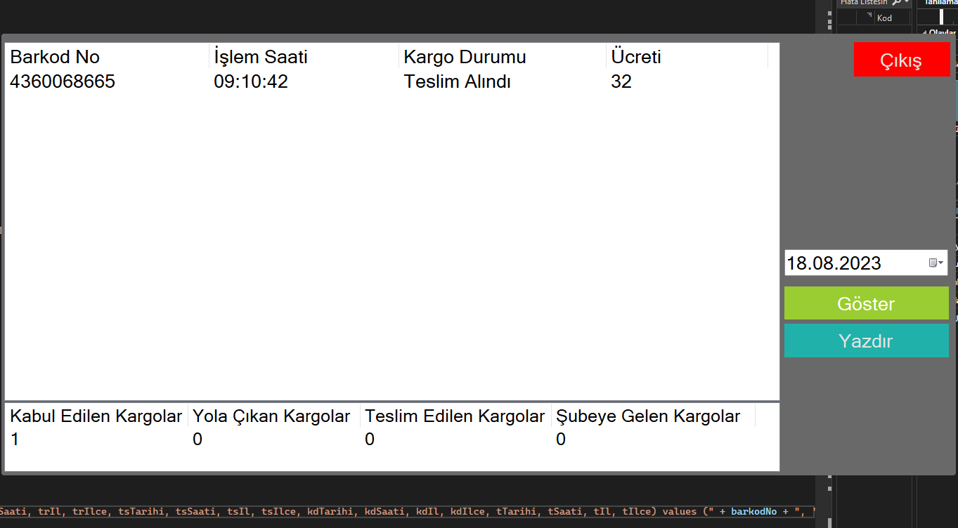 GitHub - merenisler/Kargo-Takip-Otomasyonu: C# Kargo Takip Otomasyonu