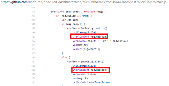 Html content in notification dialog · Issue #253 · node-red/node-red ...