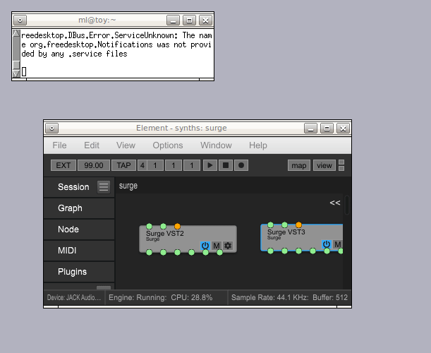 Linux: VST3 crash when focus switches to non-element window · Issue #375 · kushview/element · GitHub