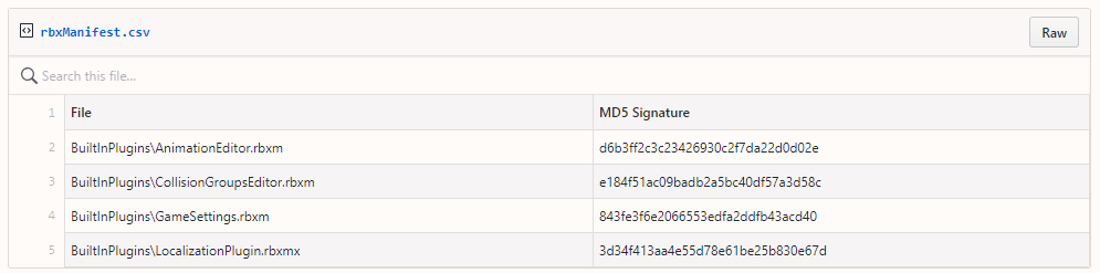 Make rbxPkgManifest.txt & rbxManifest.txt readable · Issue #14 · MaximumADHD/Roblox-Client ...