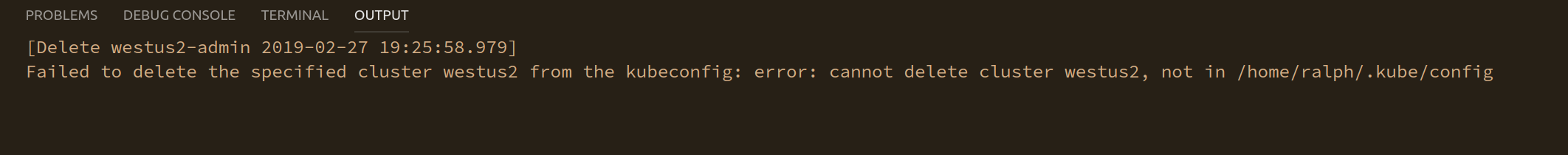 Delete Context Fails Because Cluster Already Deleted · Issue 482 · Vscode Kubernetes Tools