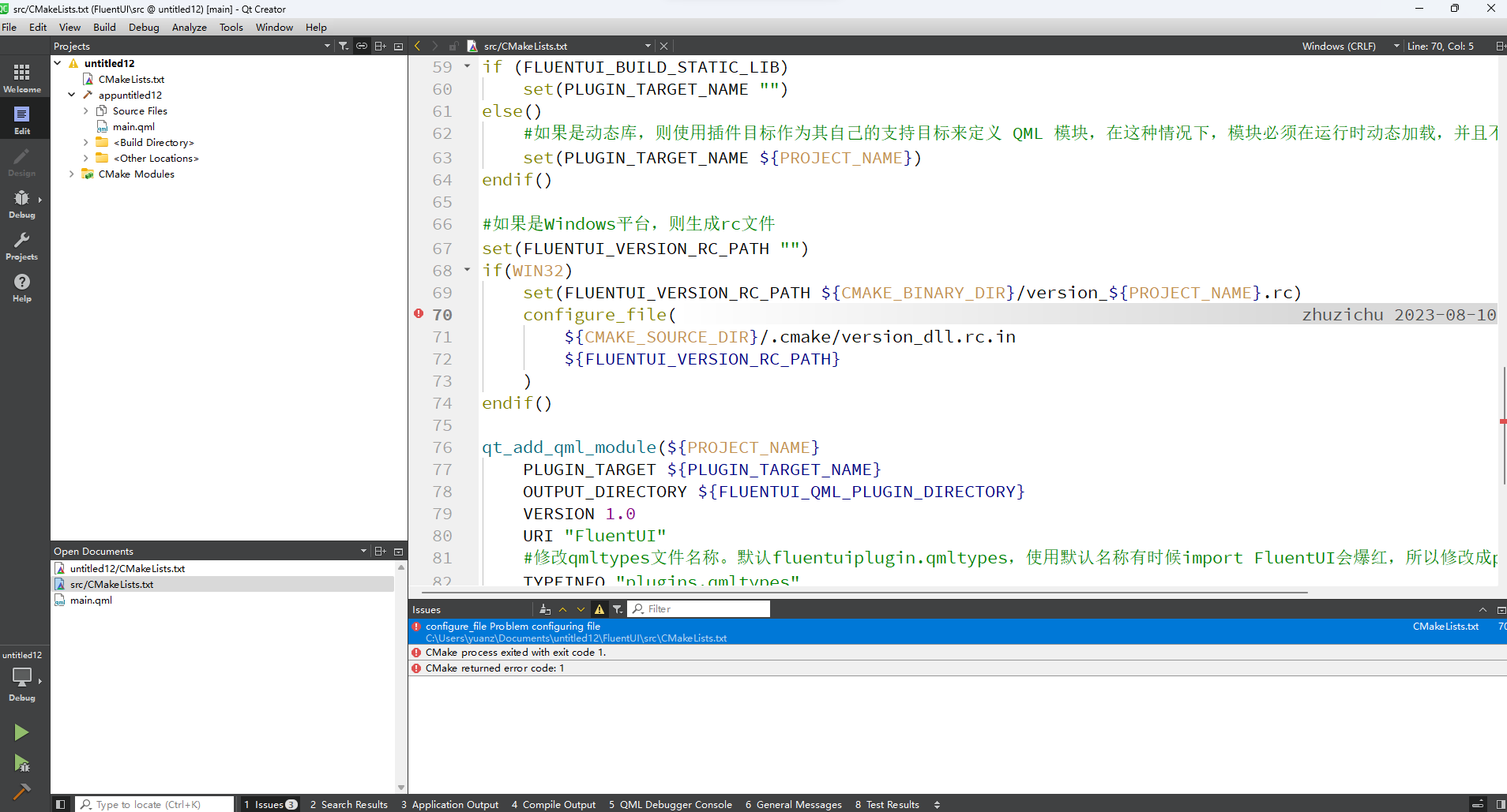 编译不通过 · Issue 239 · Zhuzichu520 Fluentui · Github