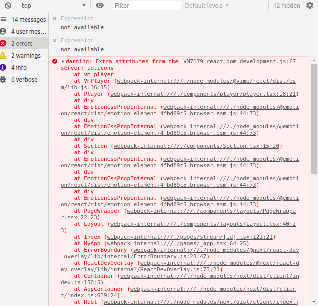 Bug Can Not Find Player Nextjs When Directly Loading The Page Which Is Having The Player