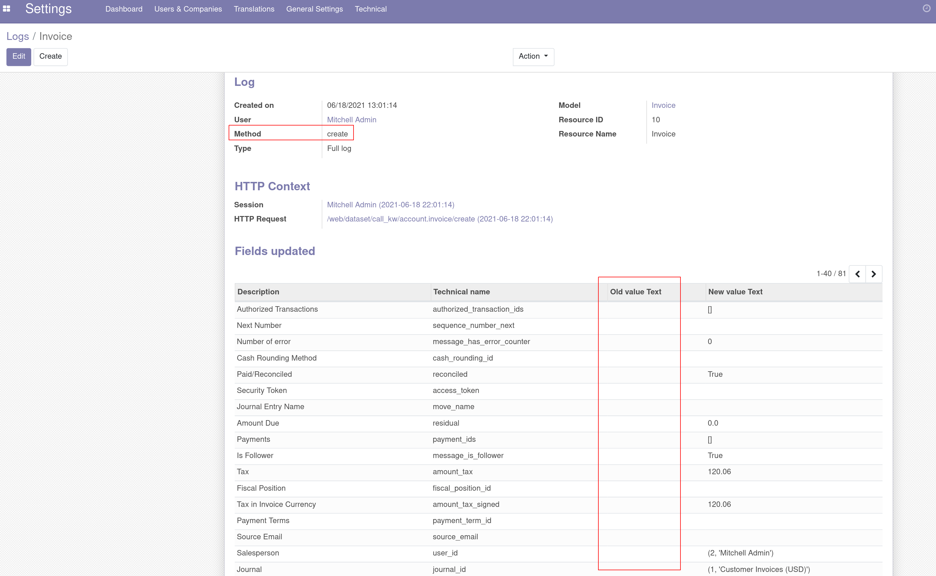 [12.0] auditlog module, unlink should create log with Old value · Issue #2110 · OCA/server-tools ...