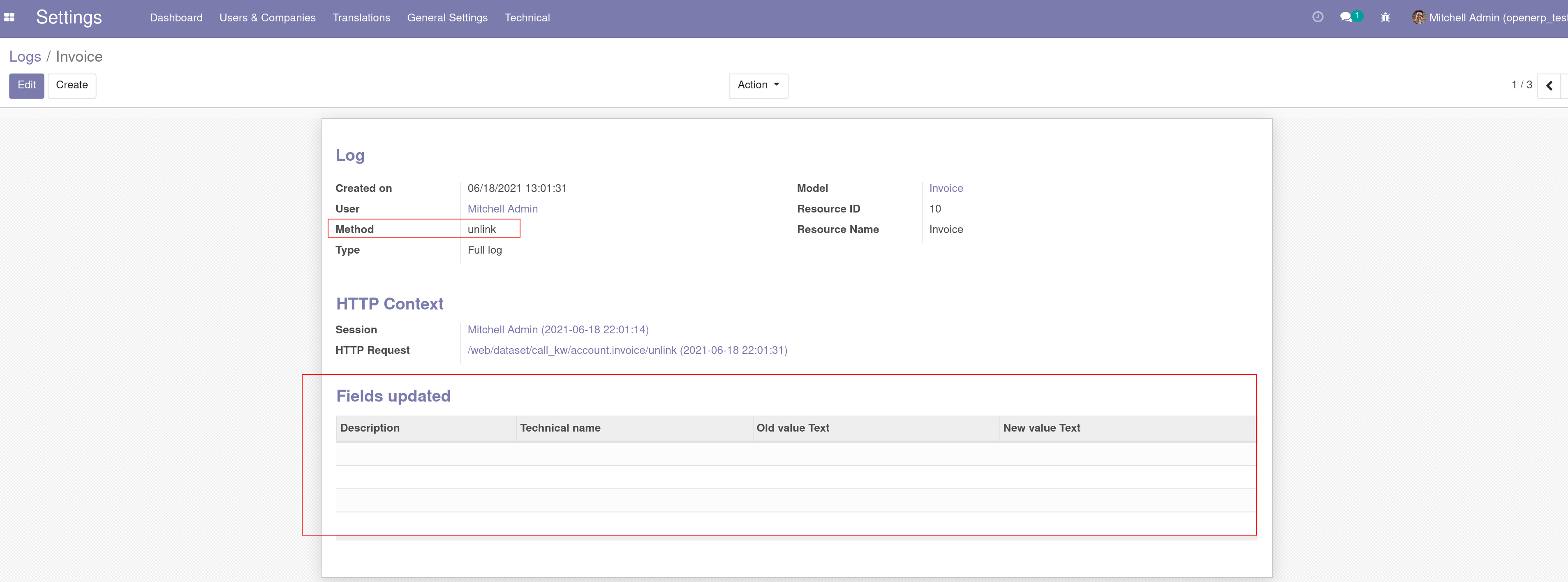 [12.0] auditlog module, unlink should create log with Old value · Issue #2110 · OCA/server-tools ...