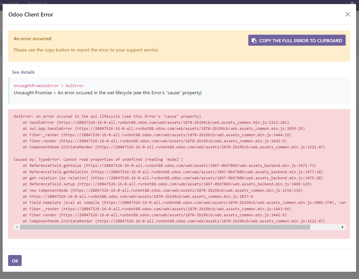 [16.0] Snailmail Letter create button broken · Issue #105237 · odoo/odoo · GitHub