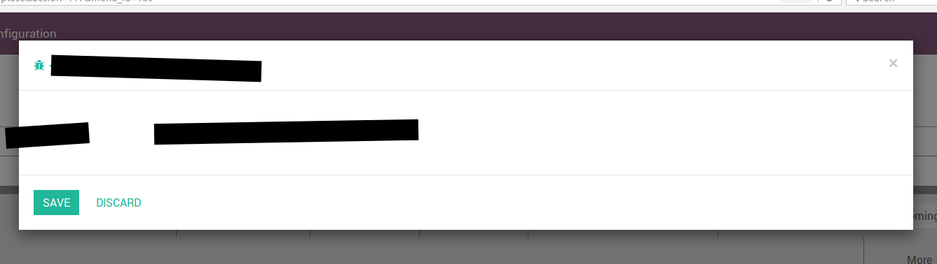 Wizard shows "Save", "Discard" button · Issue #19495 · odoo/odoo · GitHub