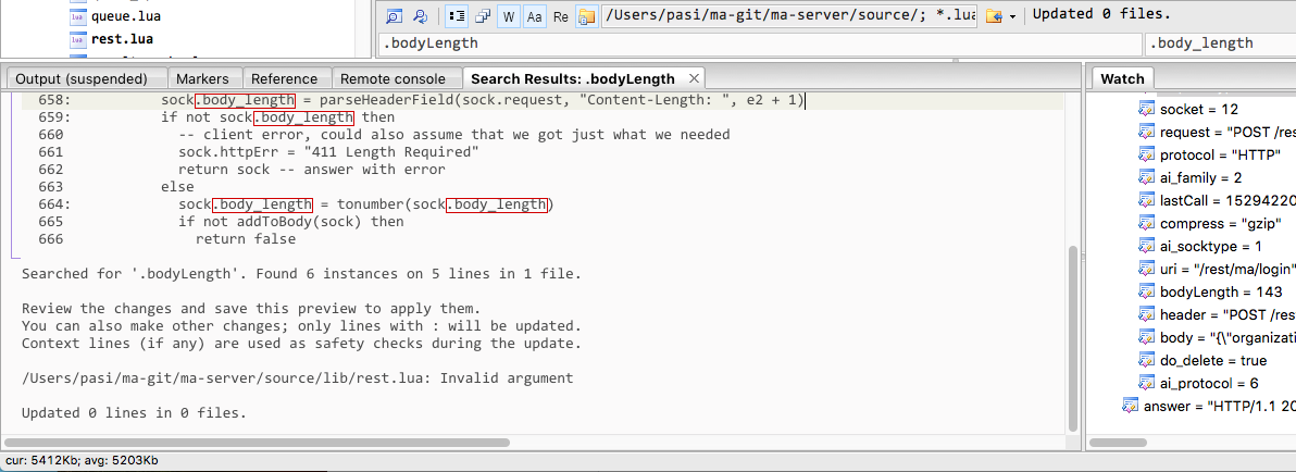 Replace in files stops working · Issue #910 · pkulchenko ...