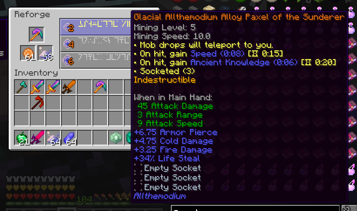 Allthemodium Alloy Paxel not mining tool for apotheosis · Issue #68 ...