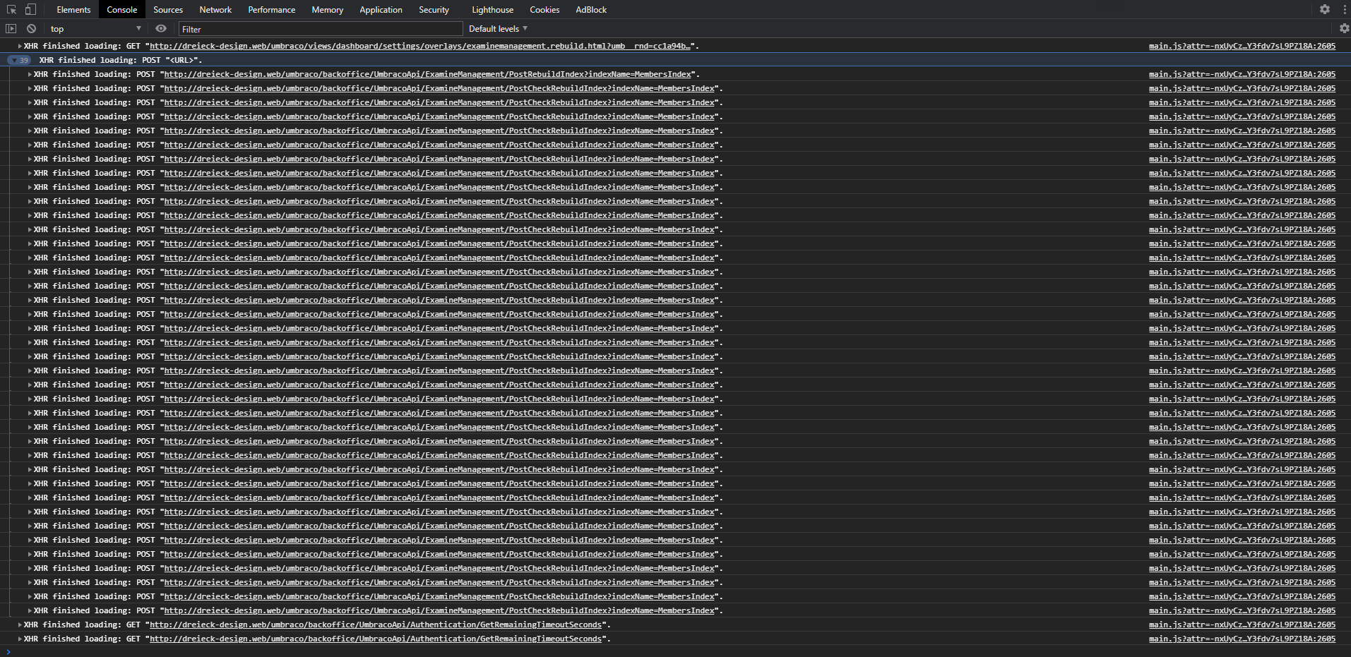 MembersIndex rebuild hangs in v8.9.1 · Issue #9409 · umbraco/Umbraco-CMS · GitHub