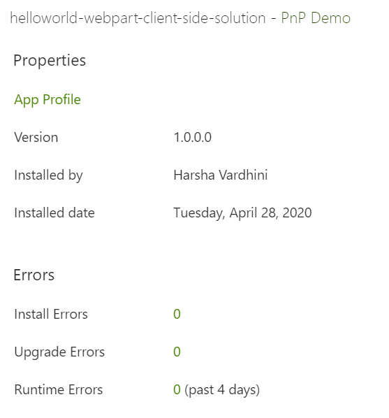 Facing Issue in Installing an Spfx Webpart App from Add an App in Site Content in SharePoint ...