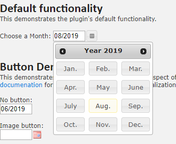 Flatpickr Month Picker · Issue #1907 · flatpickr/flatpickr · GitHub