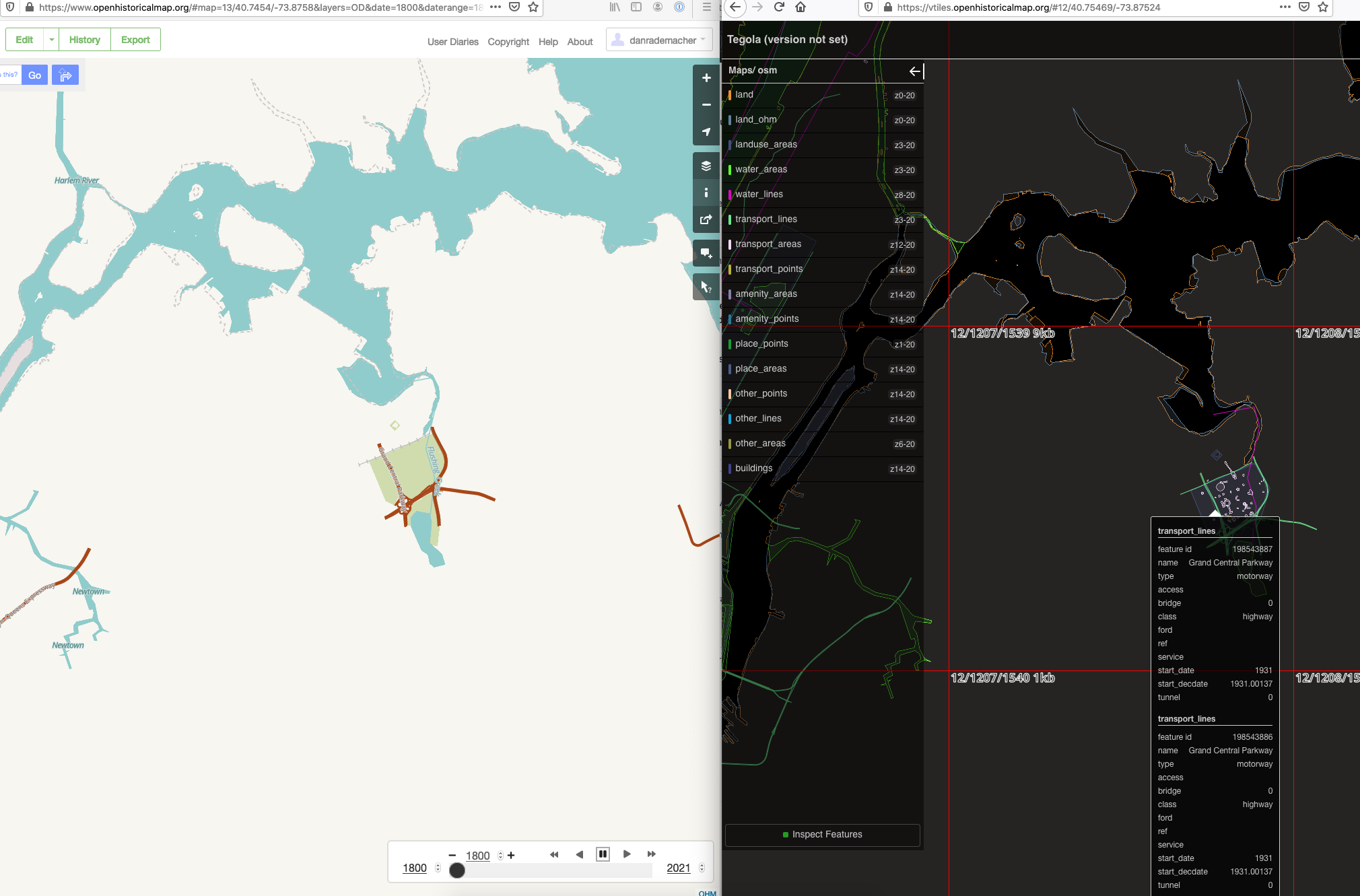 Level 13 display issue with new push. · Issue #234 · OpenHistoricalMap ...