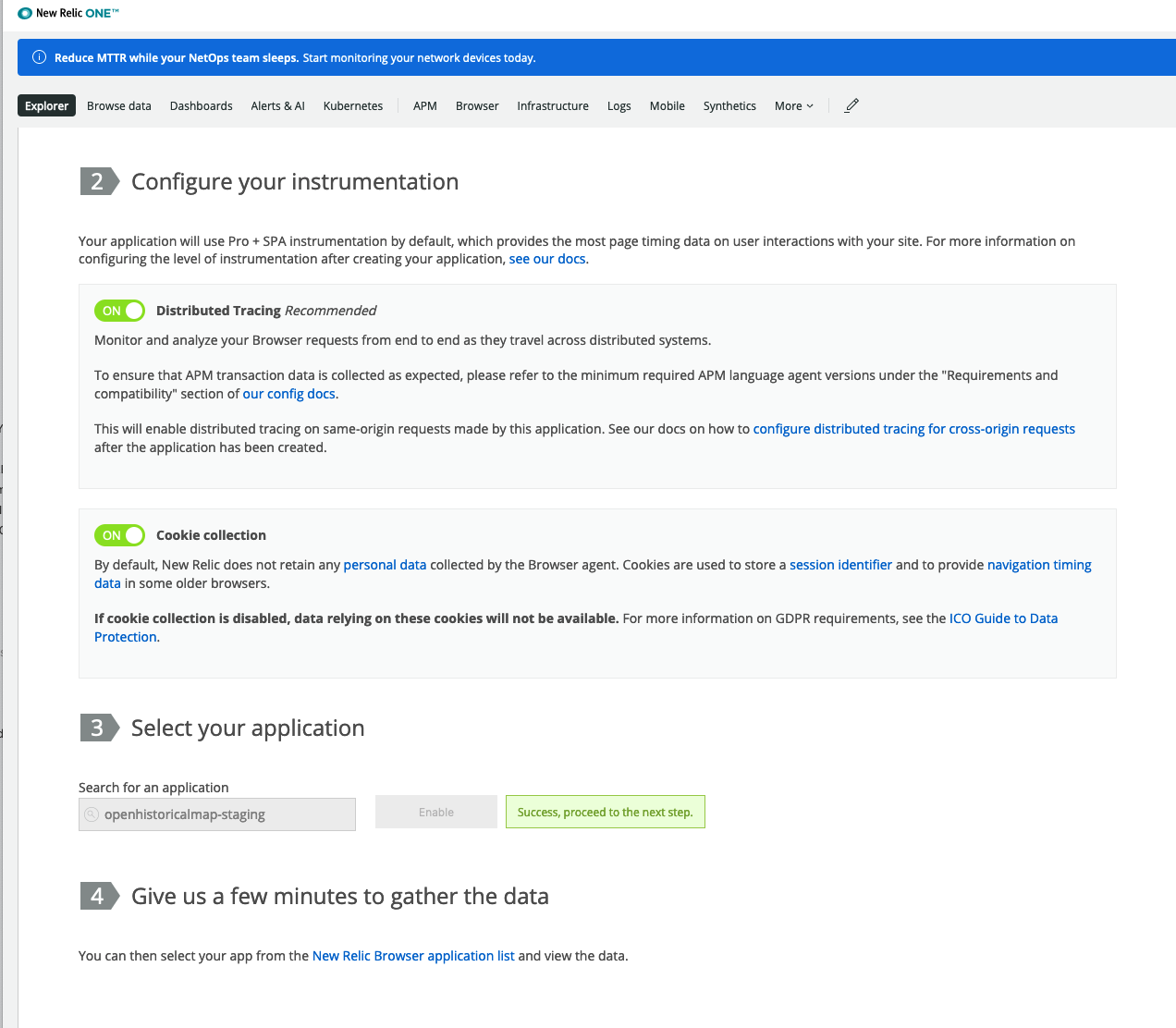 Install Newrelic APM and/or browser monitoring · Issue #285 · OpenHistoricalMap/issues · GitHub