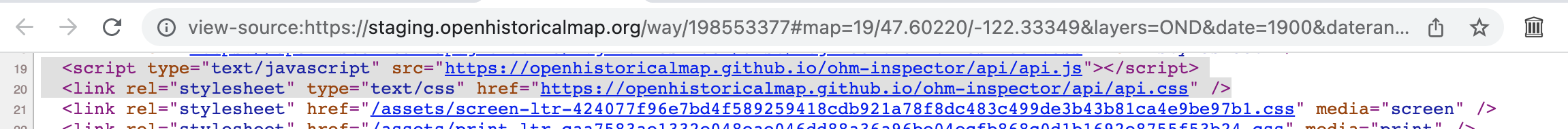 Restore Inspector functionality in new OSM web branch · Issue #381 · OpenHistoricalMap/issues ...