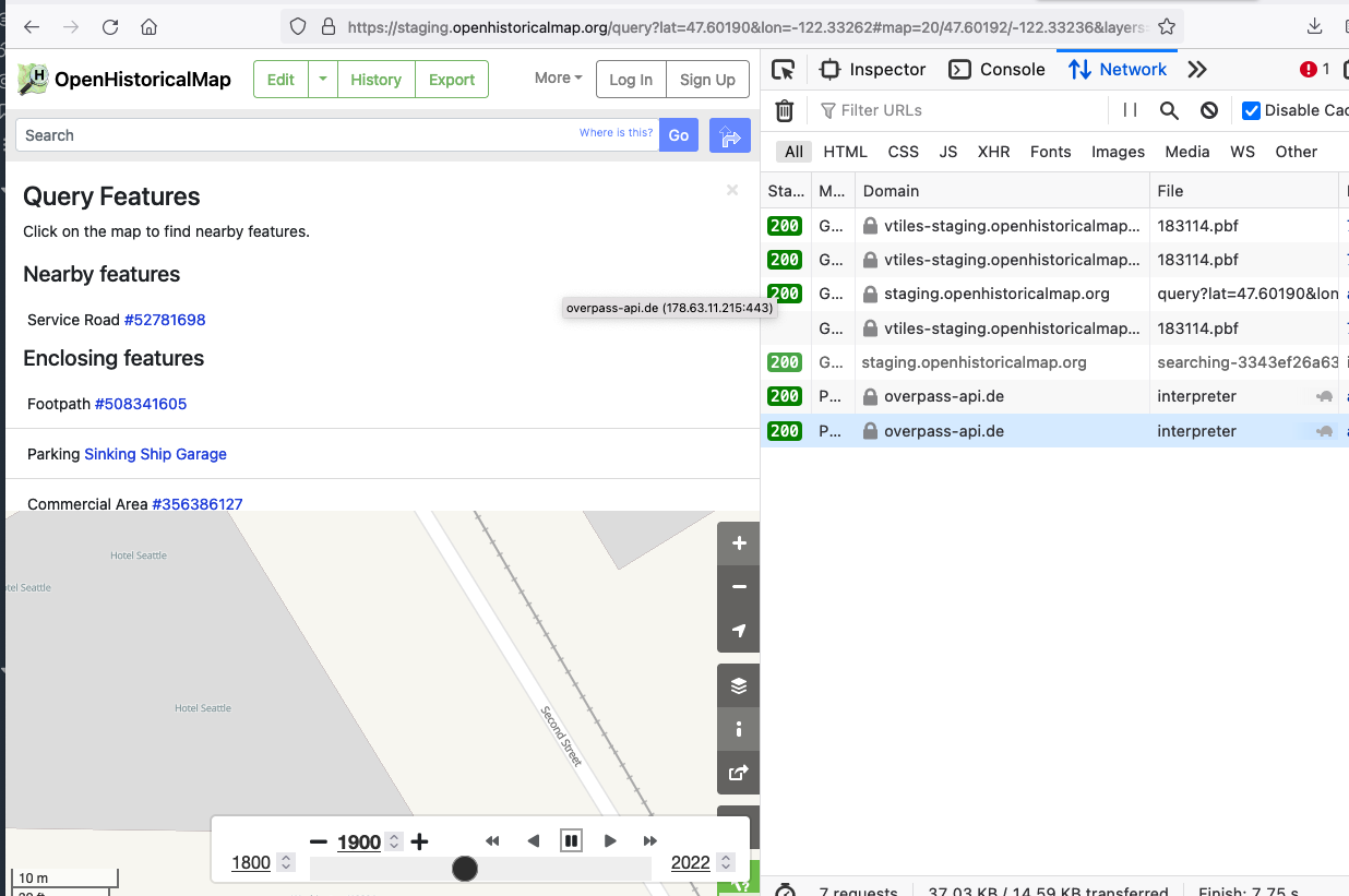 Upstream OHM web branch is querying OSM Overpass · Issue #380 · OpenHistoricalMap/issues · GitHub