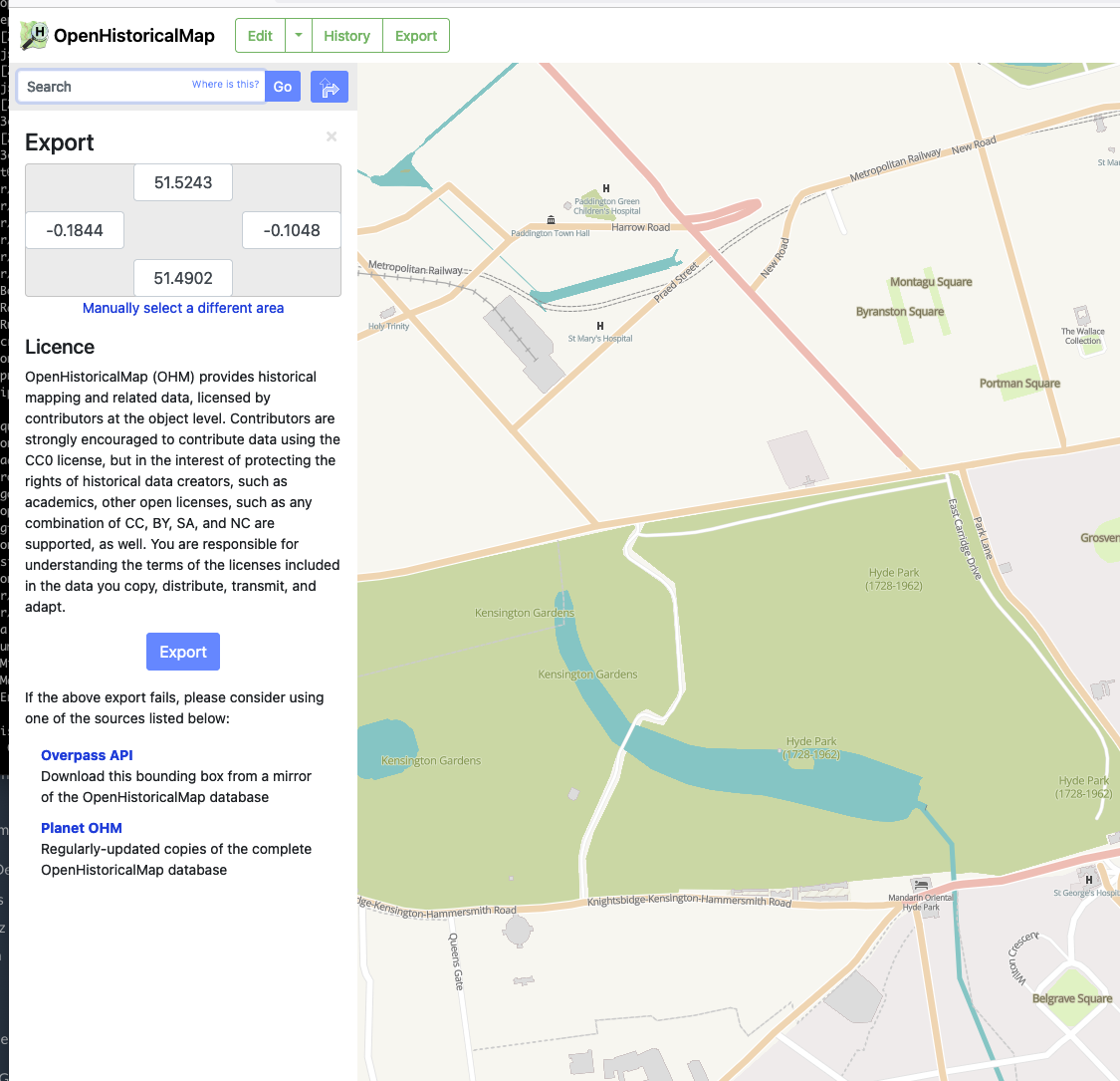 Export page points to OSM instead of OHM · Issue #392 · OpenHistoricalMap/issues · GitHub