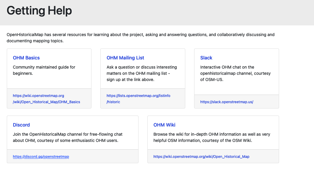 Update OHM Help · Issue #415 · OpenHistoricalMap/issues · GitHub