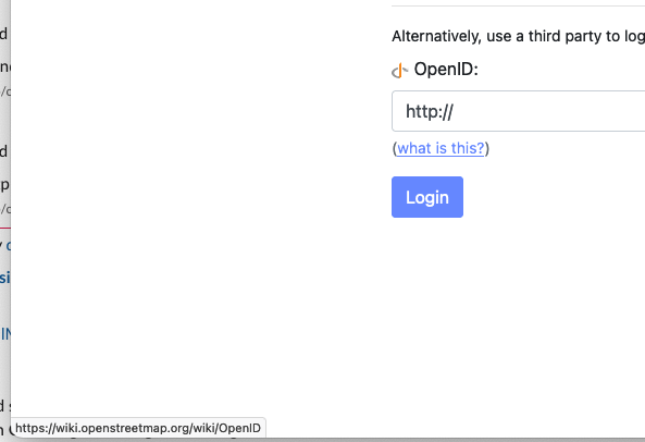 Broken info link on OHM log in page · Issue #391 · OpenHistoricalMap/issues · GitHub
