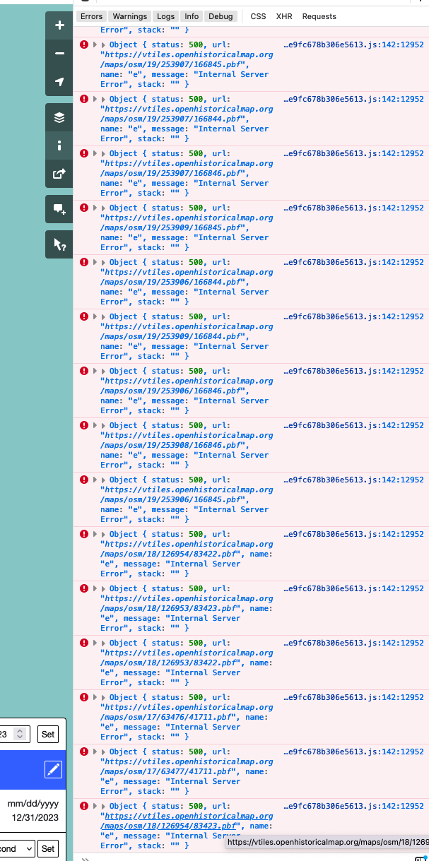 Tiler 500 errors at zooms >z15 Leaflet / z14 Tegola Preview · Issue #501 · OpenHistoricalMap ...