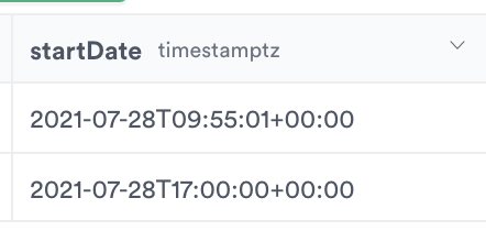 How to set a timestampz value in the DB? · supabase · Discussion #2625 · GitHub