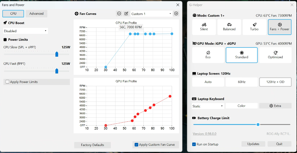 Working fan curves for the ROG Ally · Issue #802 · seerge/g-helper · GitHub