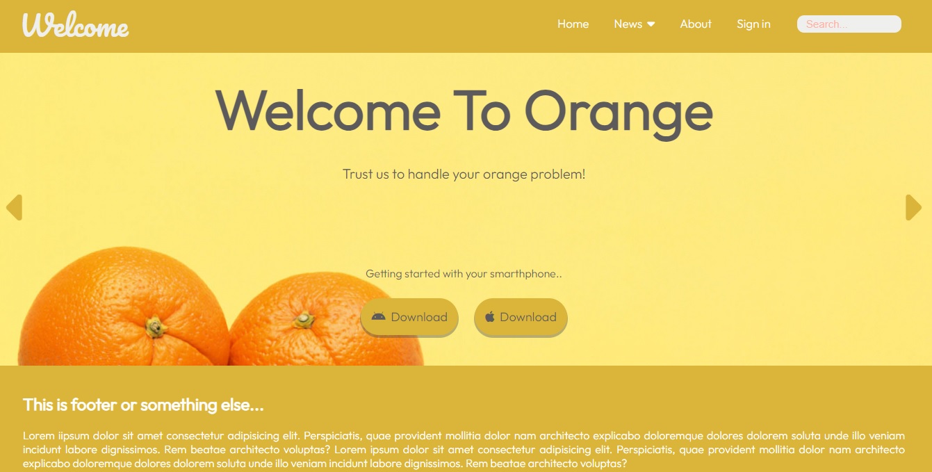 GitHub - faisalyudiansah/Web-Orange-Template-Responsive-CSS: Orange ...