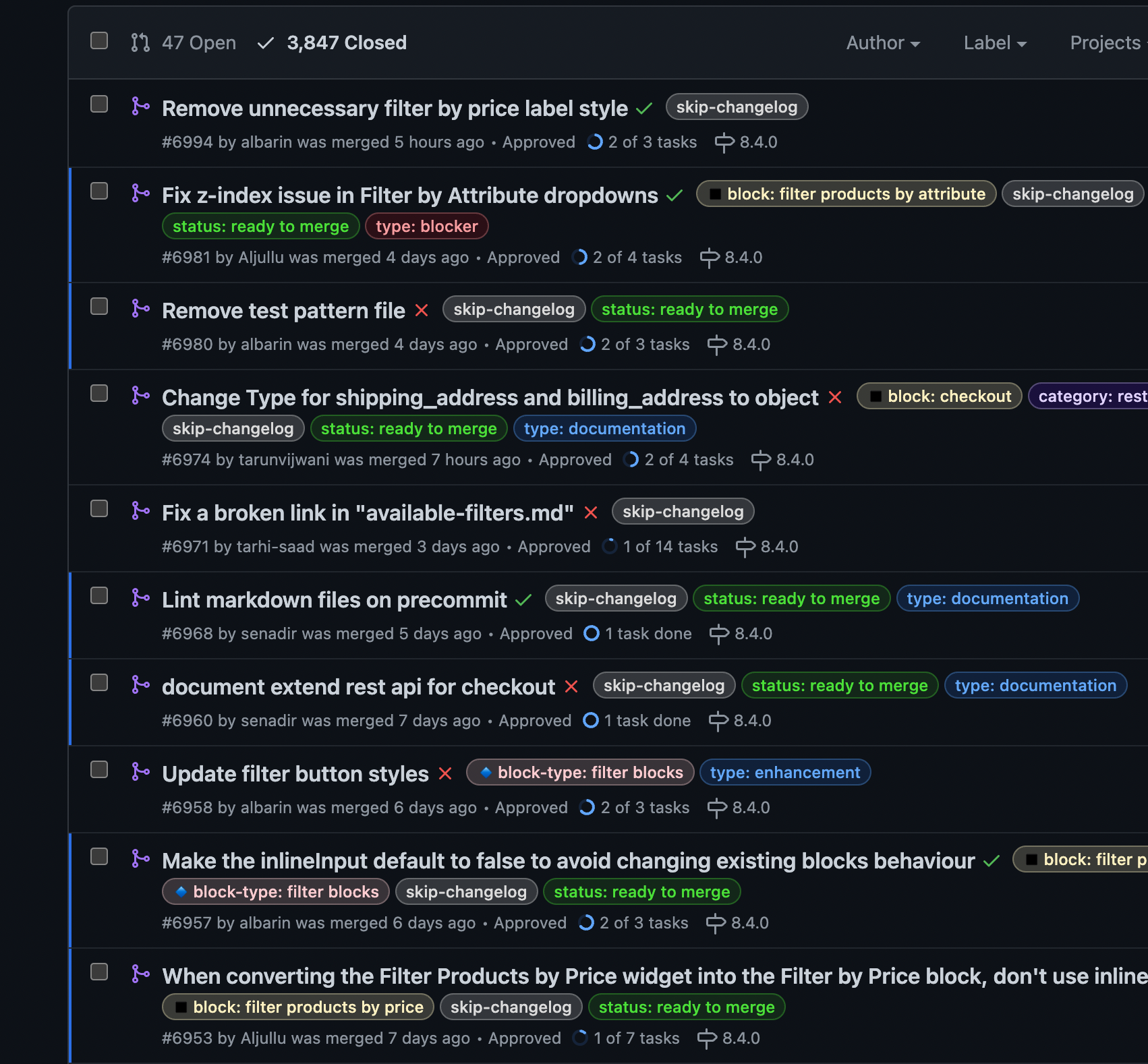 Automatically remove the `status: ready to merge` label from merged PRs · Issue #7002 ...