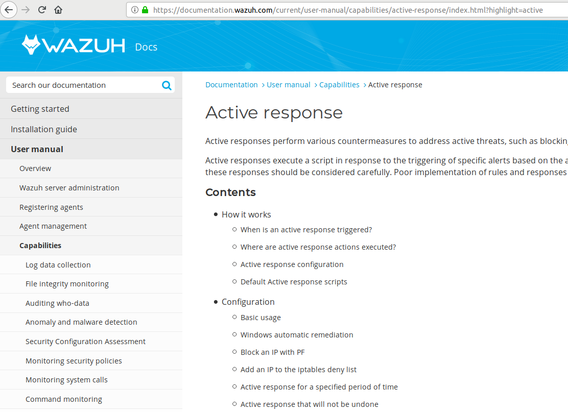 Highliting not working · Issue #1430 · wazuh/wazuh-documentation · GitHub