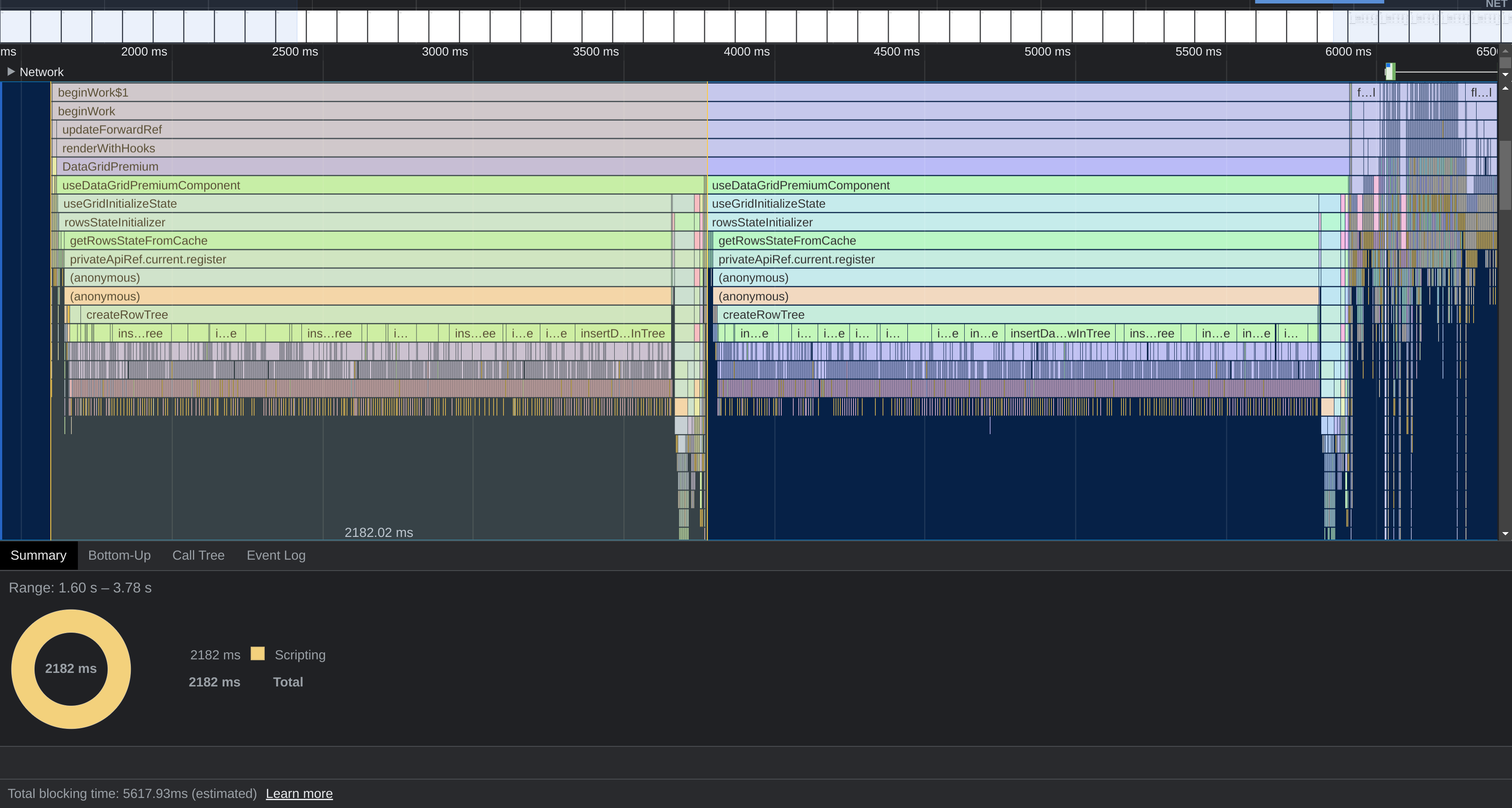 [data grid] Performance degradation with v6.x and tree data · Issue #8581 · mui/mui-x · GitHub