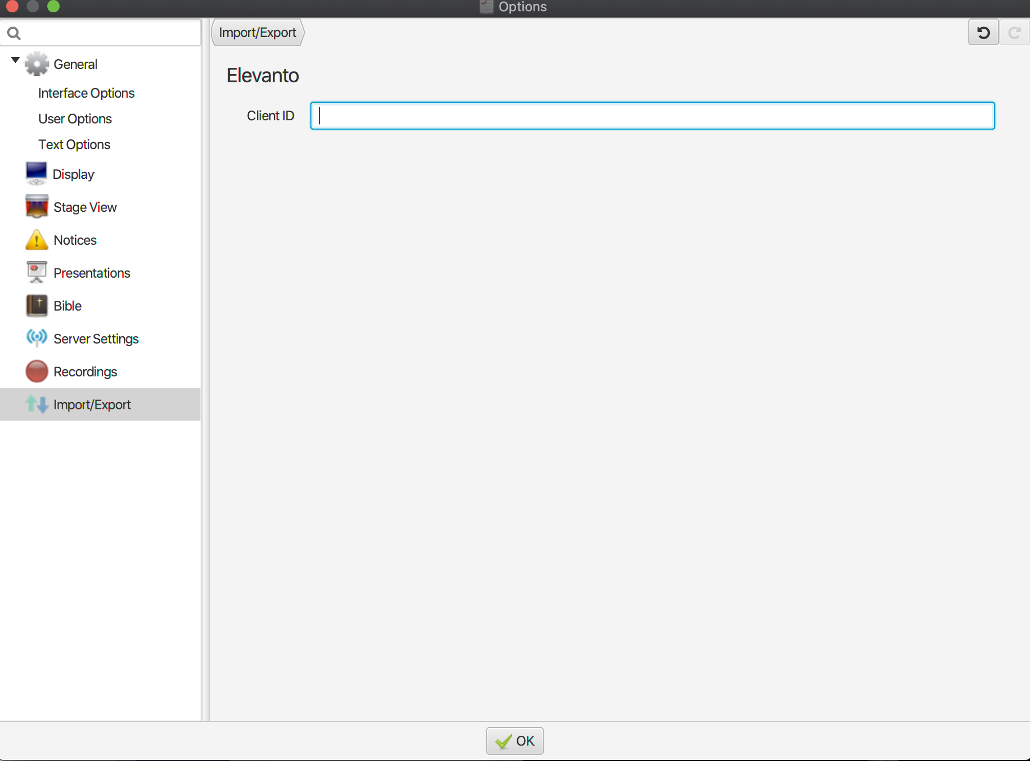 Make import from Elvanto use configurable client_id · Issue #86 · quelea-projection/Quelea · GitHub
