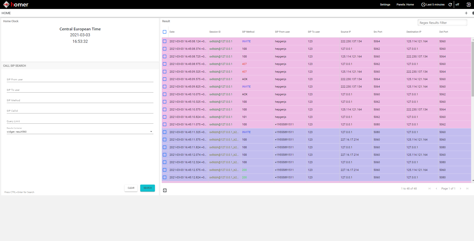 Docker install can't get data to display. · Issue #449 · sipcapture/homer · GitHub