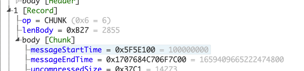 `mcap info` shows incorrect start/end timestamps for my file · Issue #501 · foxglove/mcap · GitHub