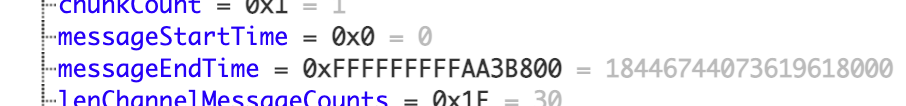 Negative End Time Reported By `mcap Info` Disagrees With Duration
