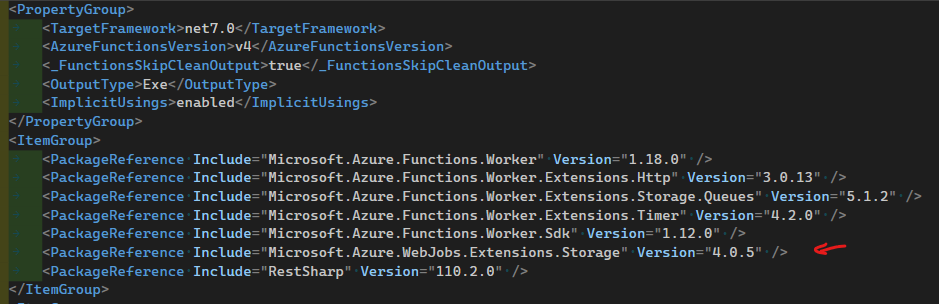 Functions V4 Require A Minimum Version For Supported Extensions · Issue 2399 · Azure Azure