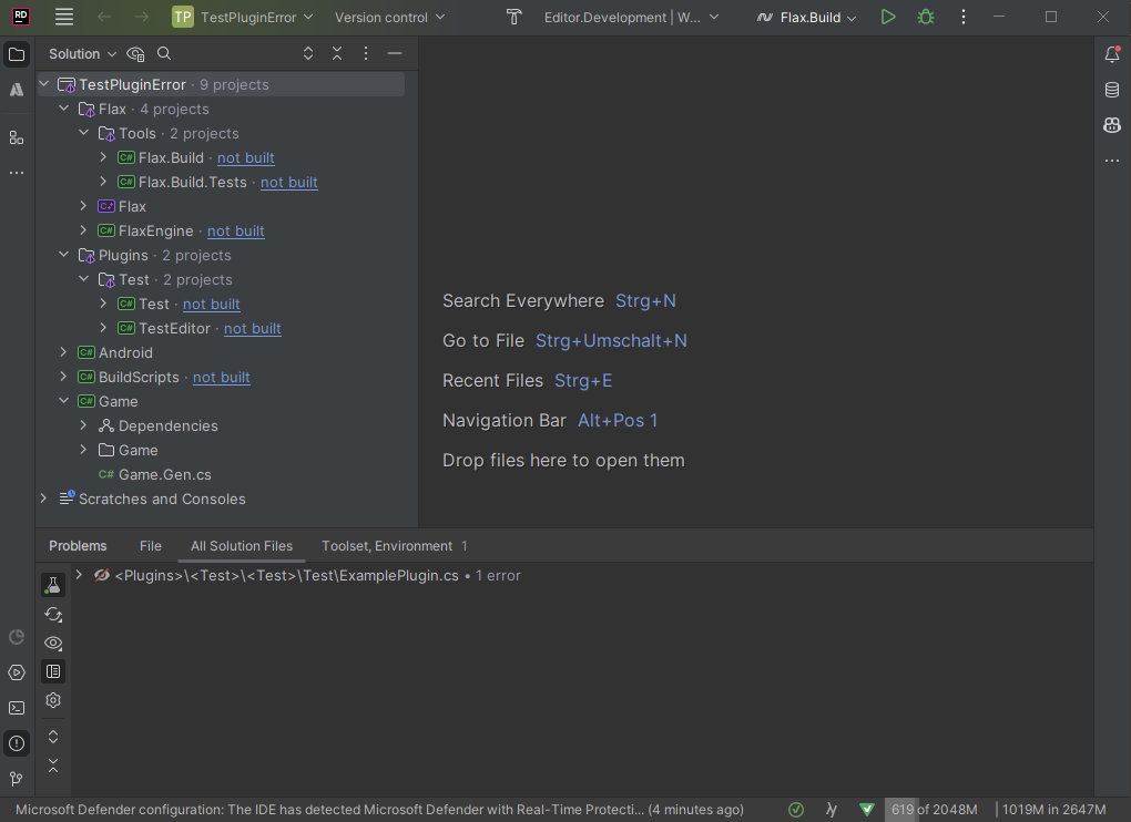 Rider ignors files of plugin projects · Issue #1651 · FlaxEngine/FlaxEngine · GitHub