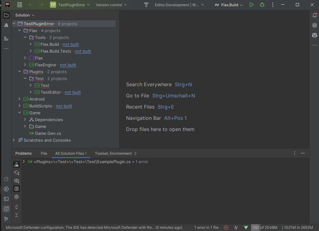 Rider ignors files of plugin projects · Issue #1651 · FlaxEngine/FlaxEngine · GitHub