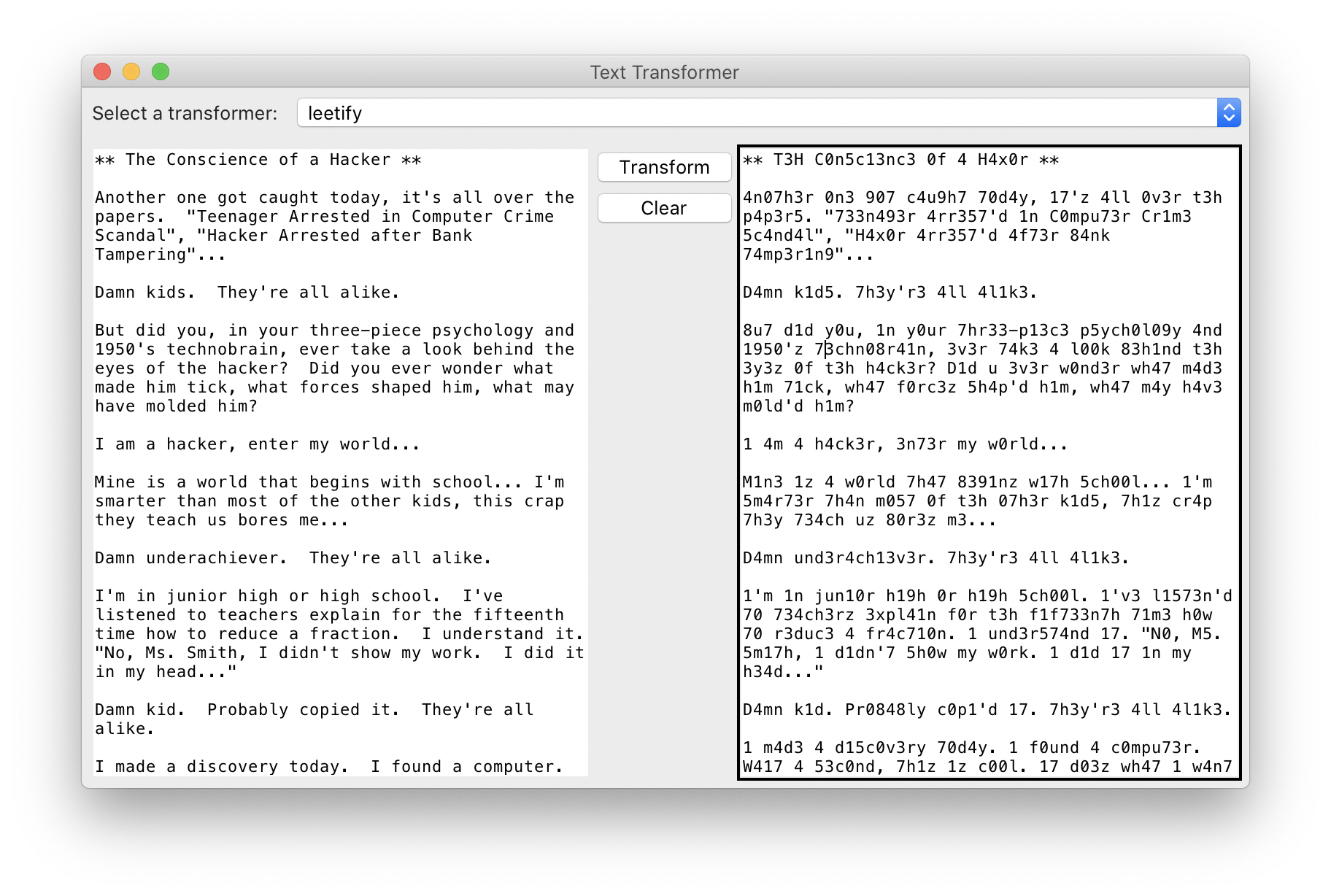 GitHub - skarabasakis/text-transformer: A project I am working on for a ...