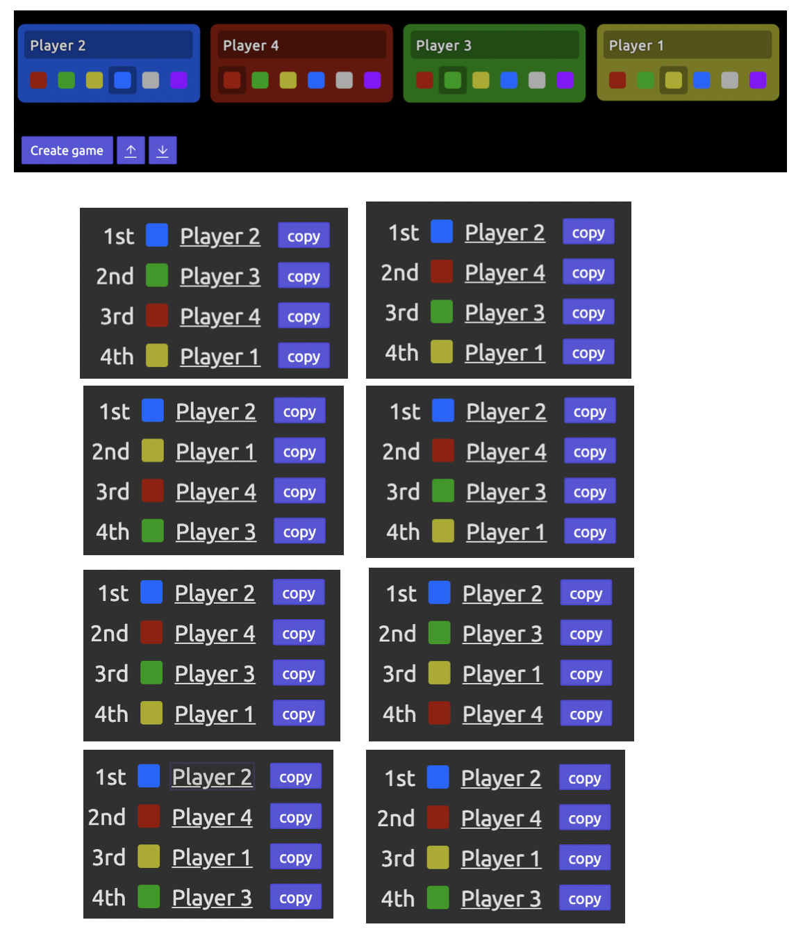Bug: Uploading the JSON game setup does not randomize first player ...